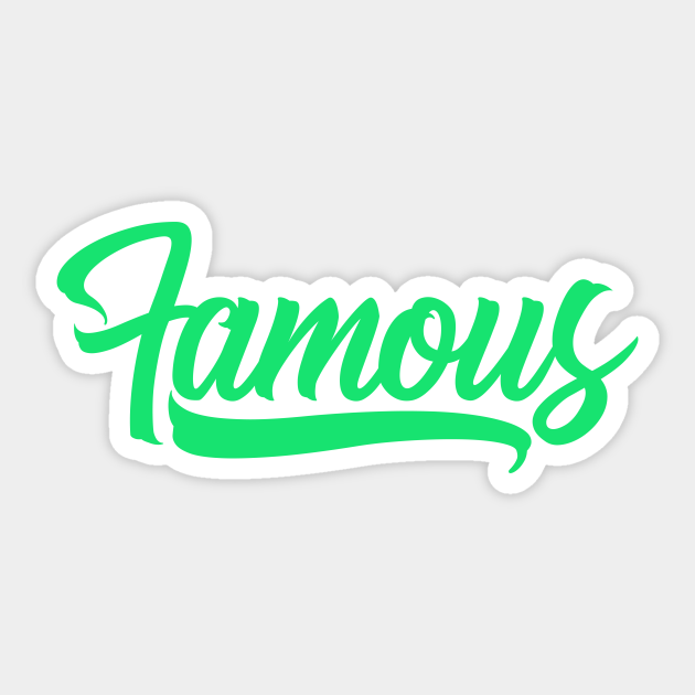 Famous Hand Lettering Hand Lettering Sticker TeePublic UK famous-hand-lettering-hand-lettering-sticker-teepublic-uk